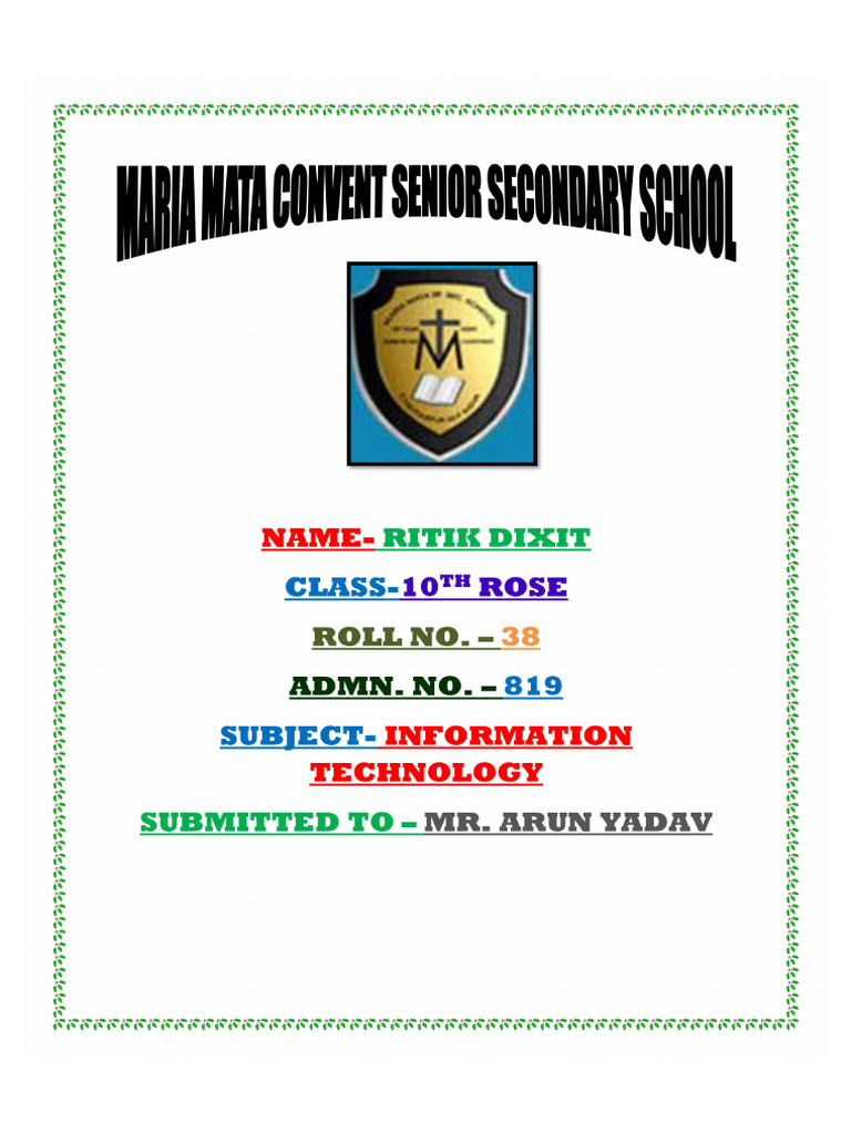 Sample File Class 10-Project | PDF