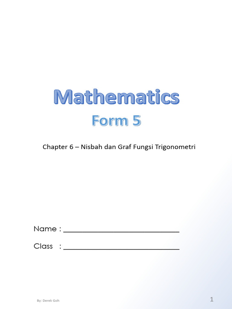 F5 Math Chapter 1 - Variation | PDF