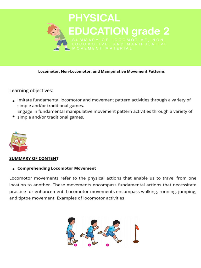Locomotor and Manipulative Movements Guide | PDF
