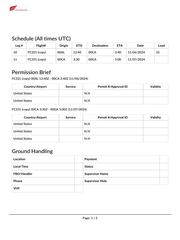 Flight Briefing | PDF