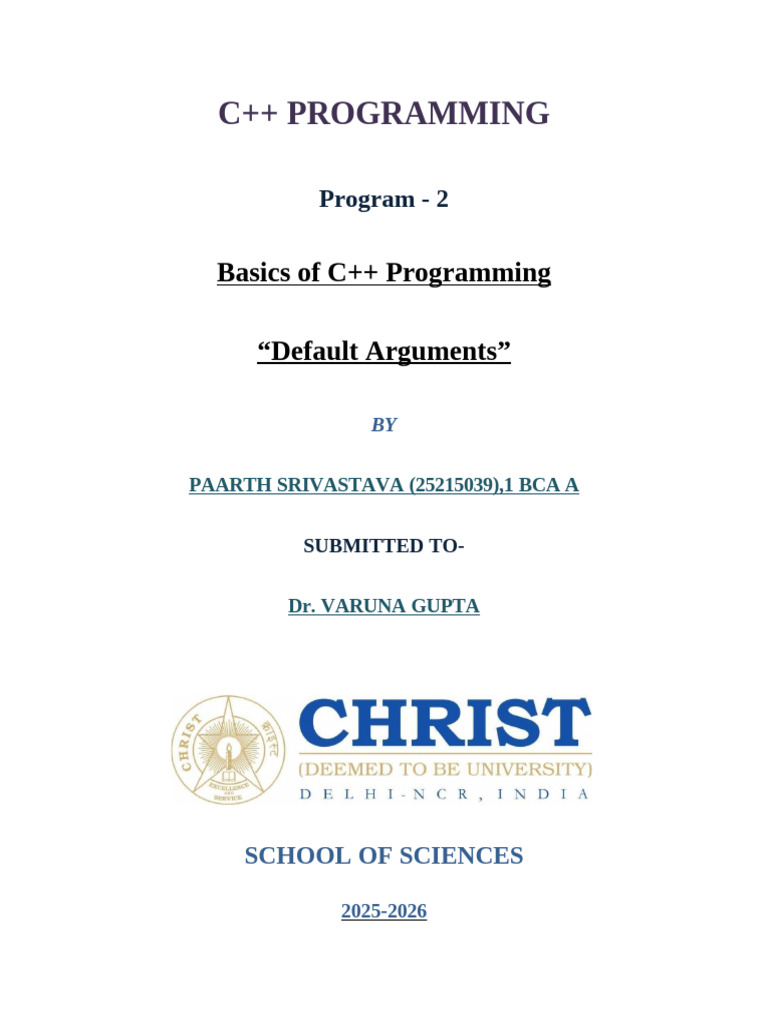 Keshav Assignment CPP 2 | PDF