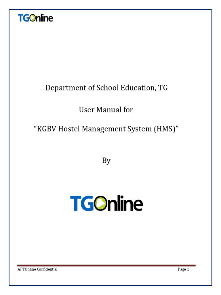 KGBV Hostel Management System | PDF | Computing
