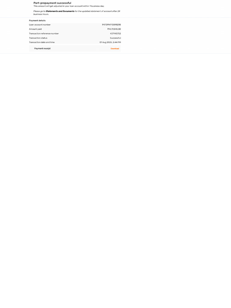 Payment Successfull | PDF