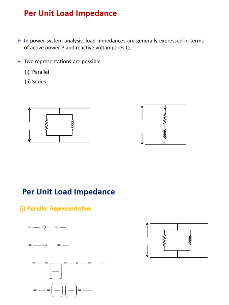 Per Unit Load Impedance Analysis | PDF | Transformer | Electric Power ...