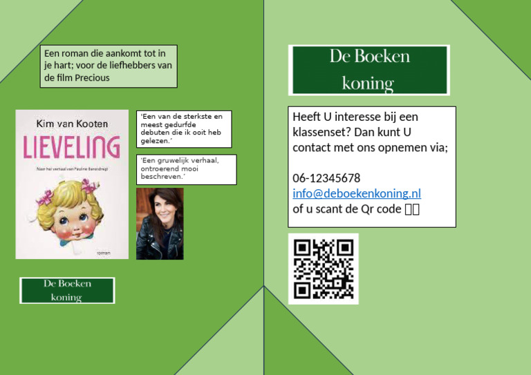 De Boeken Folder Voor-Achter Kant Lenthe Bron | PDF