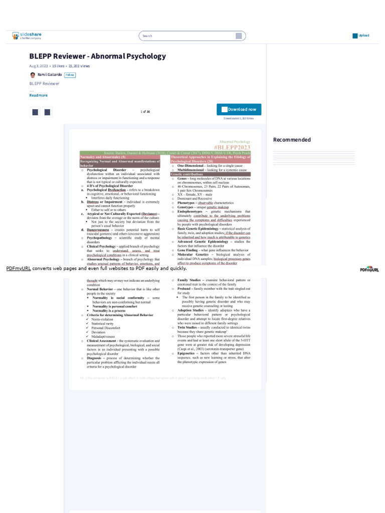 WWW Slideshare Net Slideshow Abnormal-Psychology-259594935 259594935 ...
