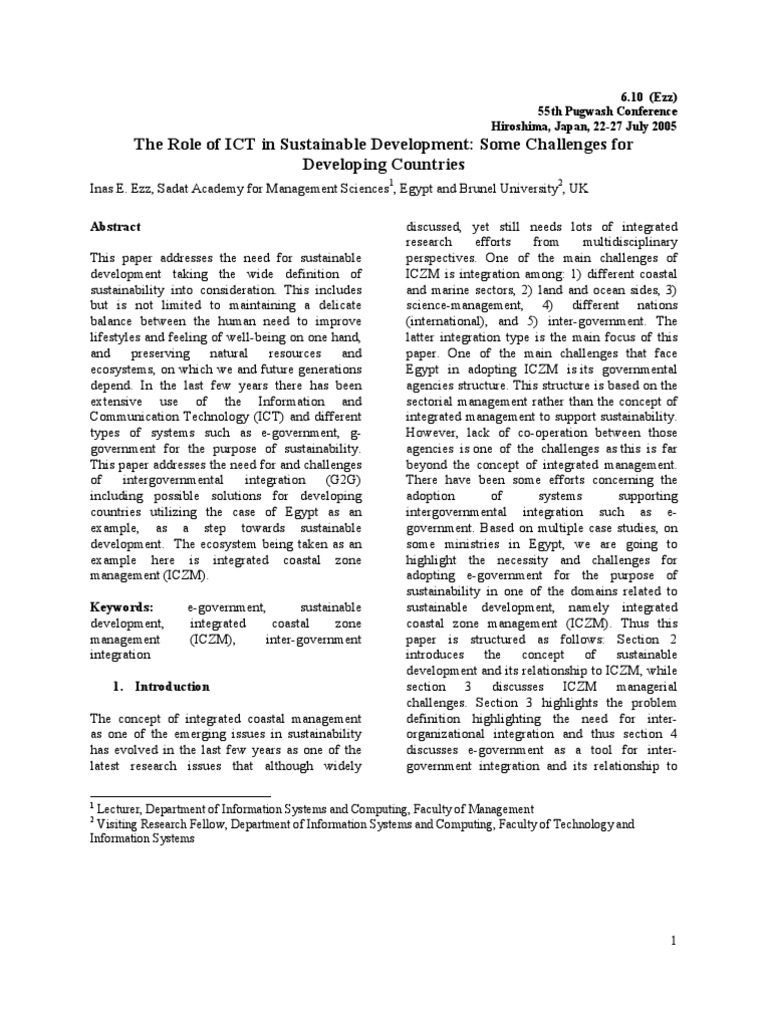 6-10 Ezz | PDF | Sustainability | E Government