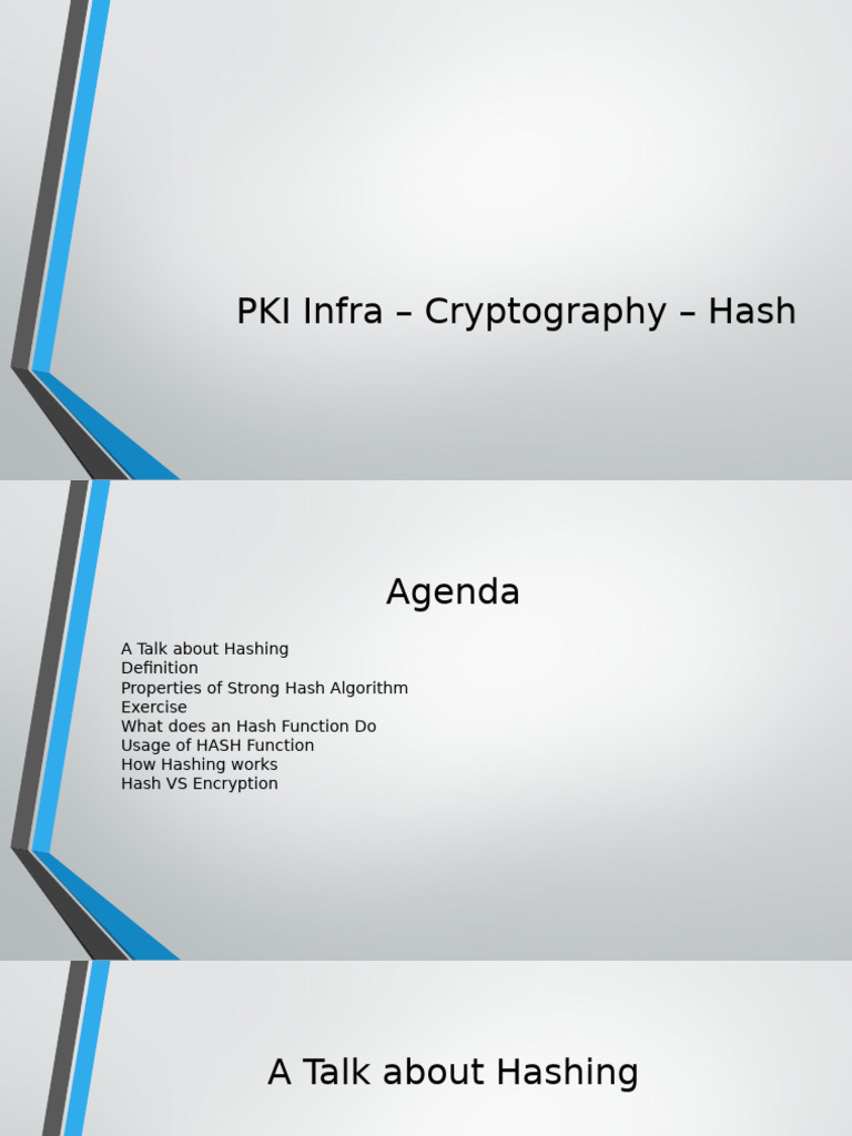 PKI Infra - Cryptography - Hash Topic - 4 | PDF | Password | Cryptography