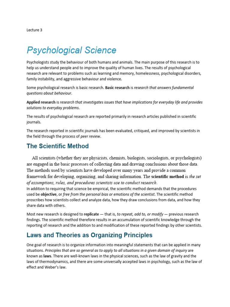 Understanding Psychological Research Methods | PDF | Hypothesis ...