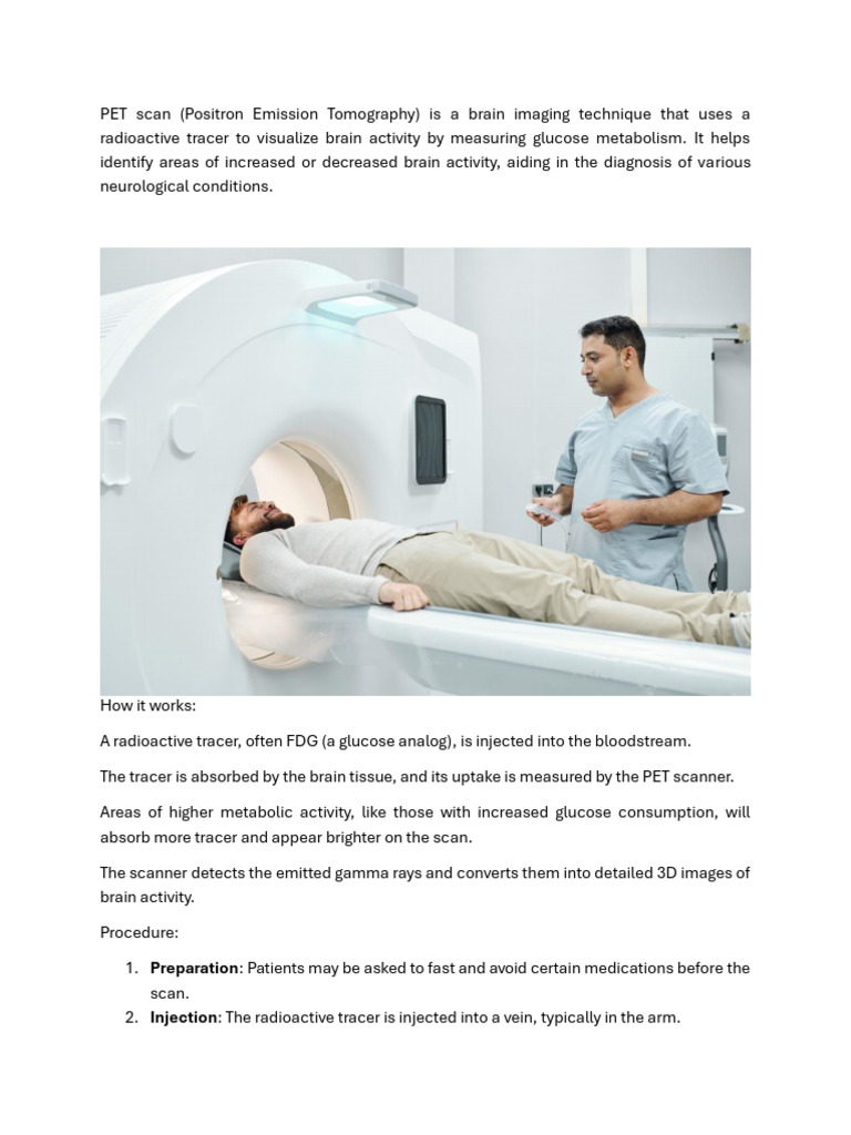 Understanding Brain PET Scans | PDF