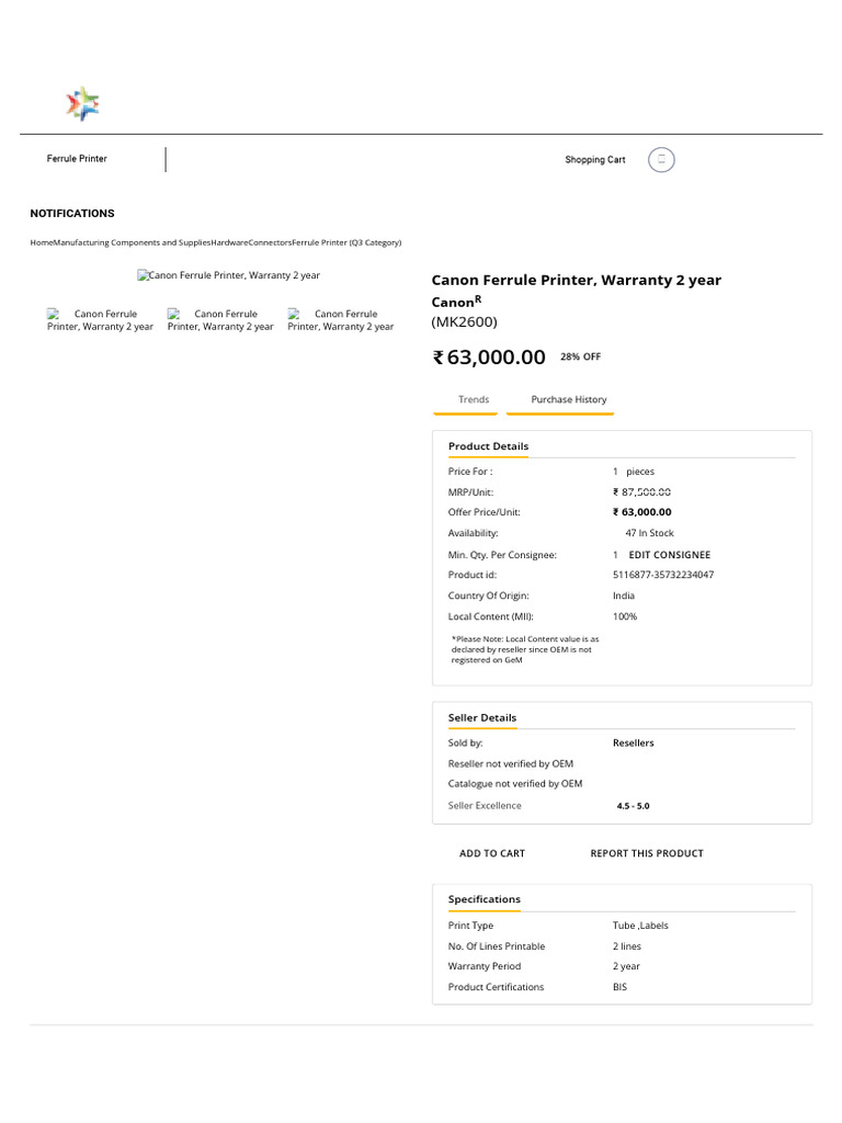 Canon Ferrule Printer MK2600 | PDF | Printer (Computing) | Computing