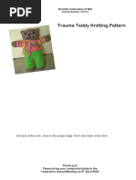 Red Cross Trauma Teddy Pattern | PDF | Knitting | Yarn