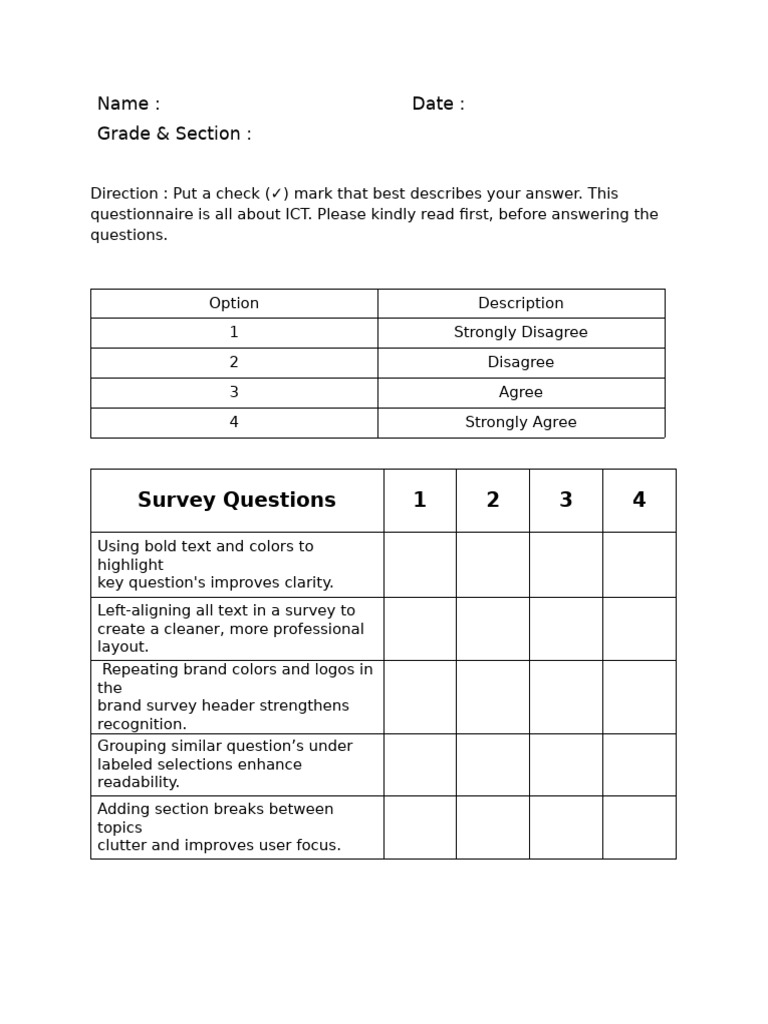 Survey No. 2 | PDF