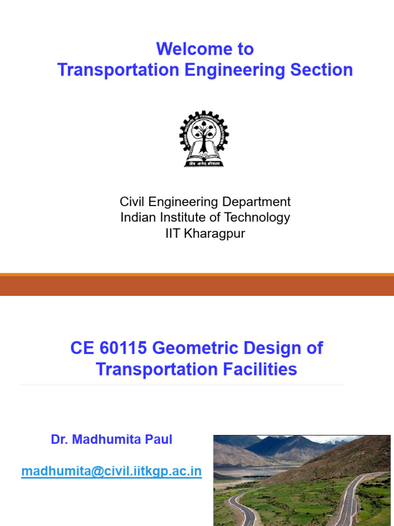 Geometric Design of Transportation Facilities | PDF | Controlled Access ...