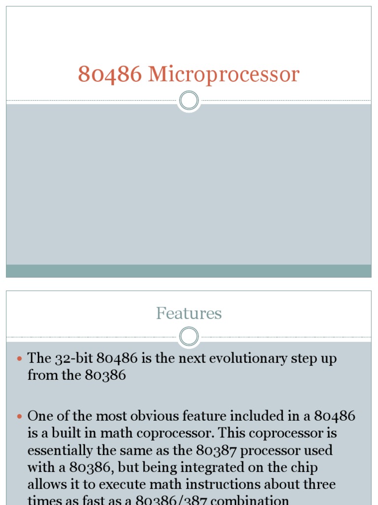 80486 | PDF | Instruction Set | Central Processing Unit