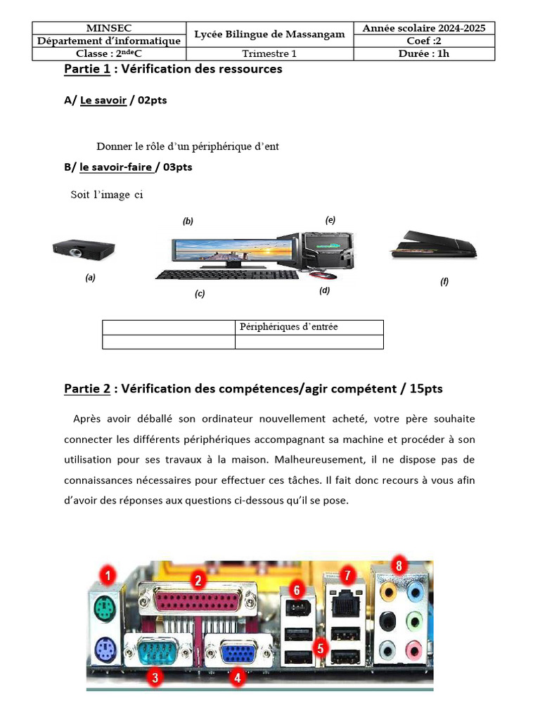 Guide sur les Périphériques Informatiques | PDF | Informatique ...