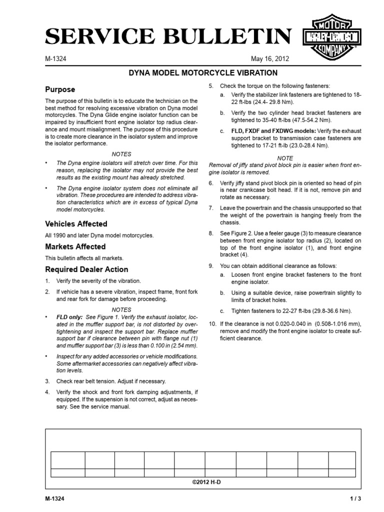 M1324 Dyna Model Vibration | PDF | Vehicles | Motor Vehicle