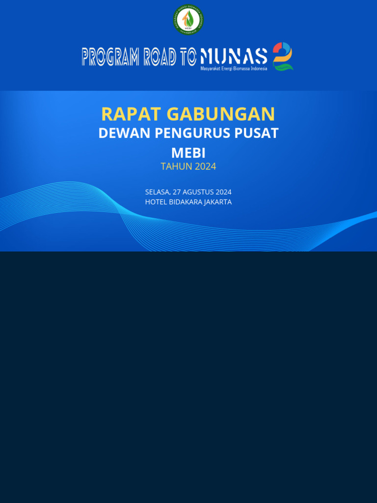 Backdrop Rapat Gabungan | PDF
