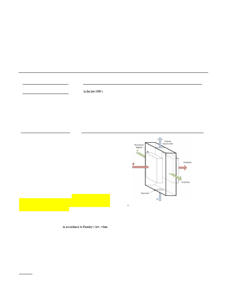 Low Temp Liquid Metal MHD Generator Analysis | PDF | Electric Generator ...