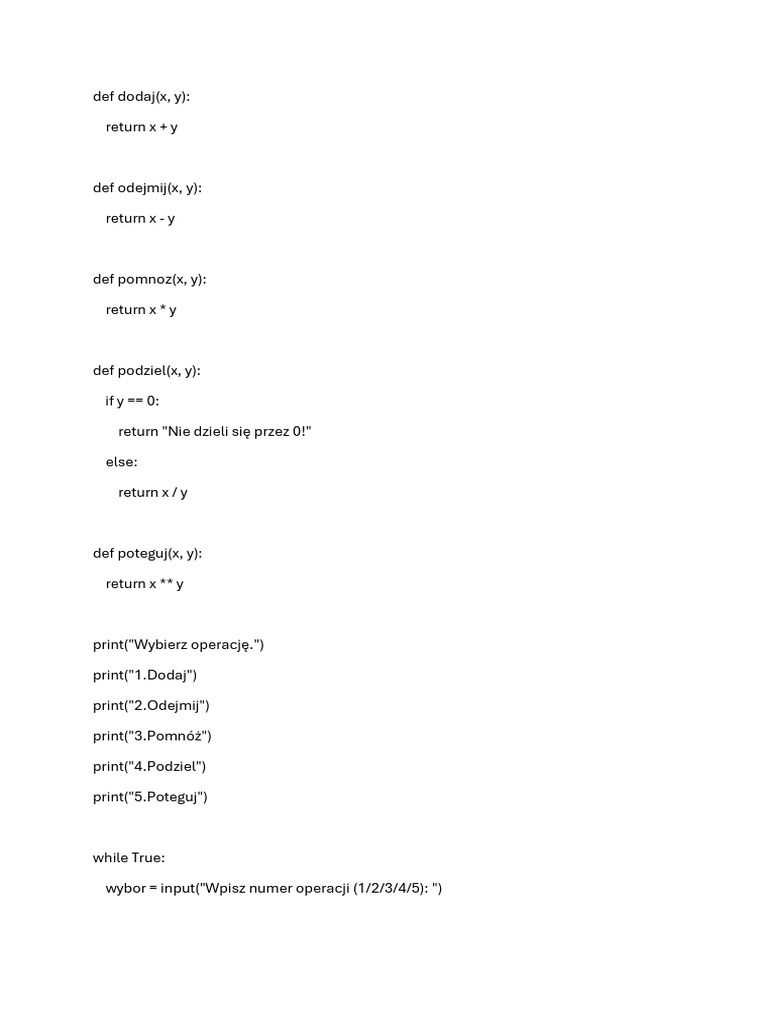 Informatyka Kalkulator | PDF