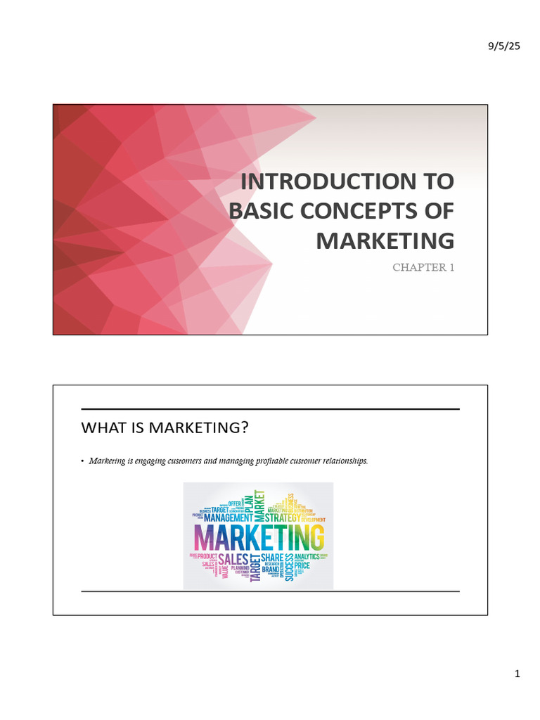 Introduction to Marketing Concepts | PDF | Marketing | Customer