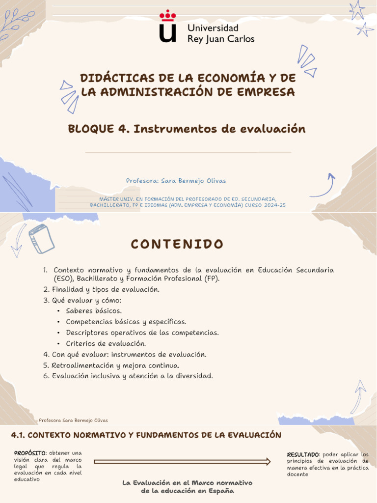 Bloque 4 | PDF | Evaluación | Maestros