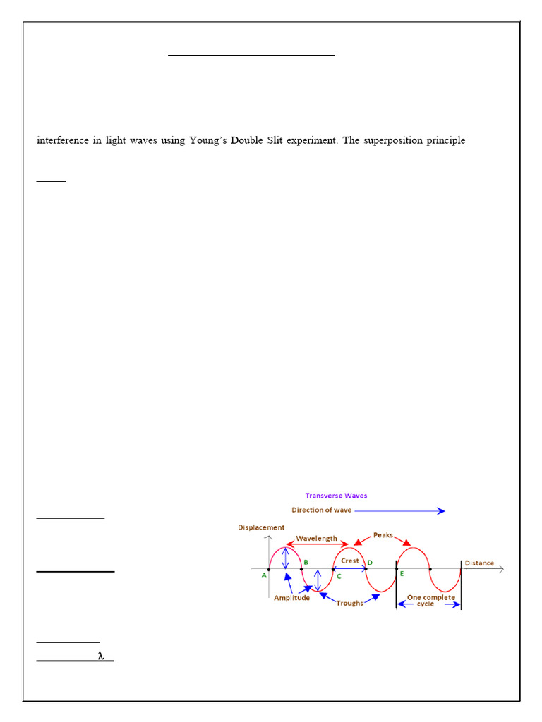 Physics Material | PDF | Waves | Diffraction