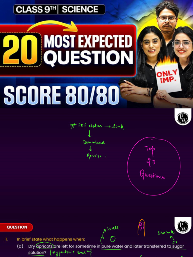 Class 9 - Biology - Science - Neev Batch - Samridhi Ma'am | PDF