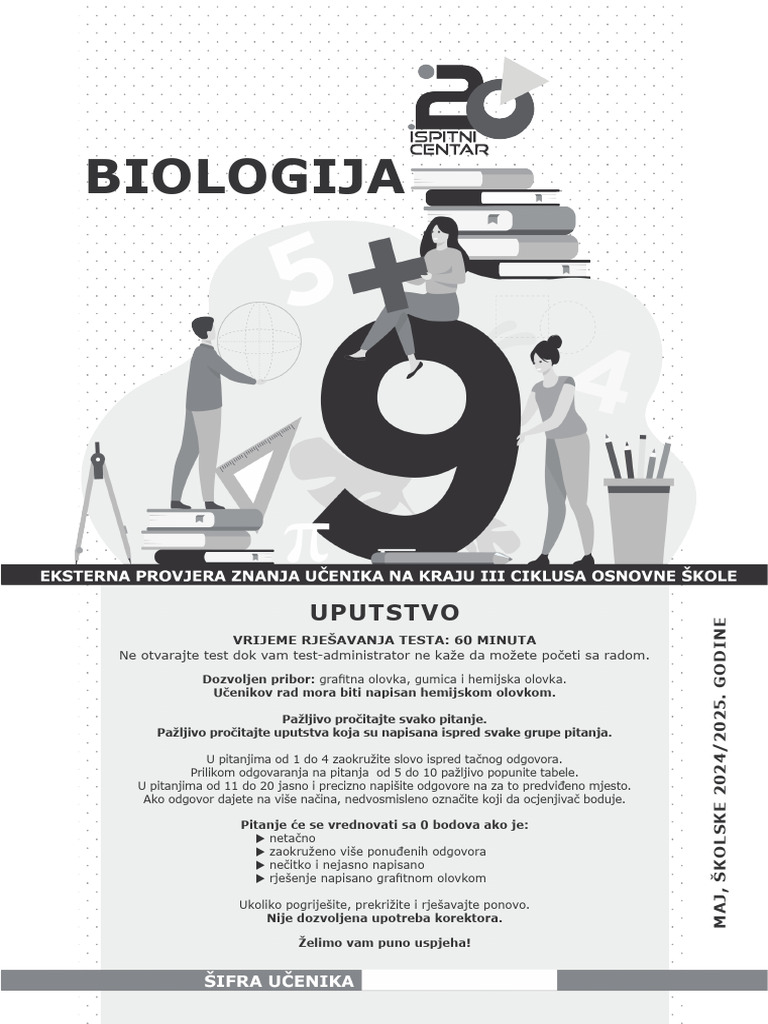 Biologija 9 A 2025 | PDF