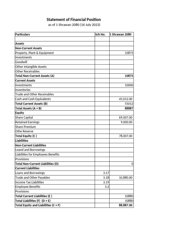 Financial Statements 1-4-80 | PDF | Equity (Finance) | Balance Sheet