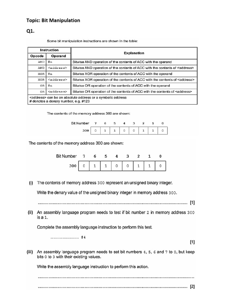 Ch-4 Bit Manipulation | PDF