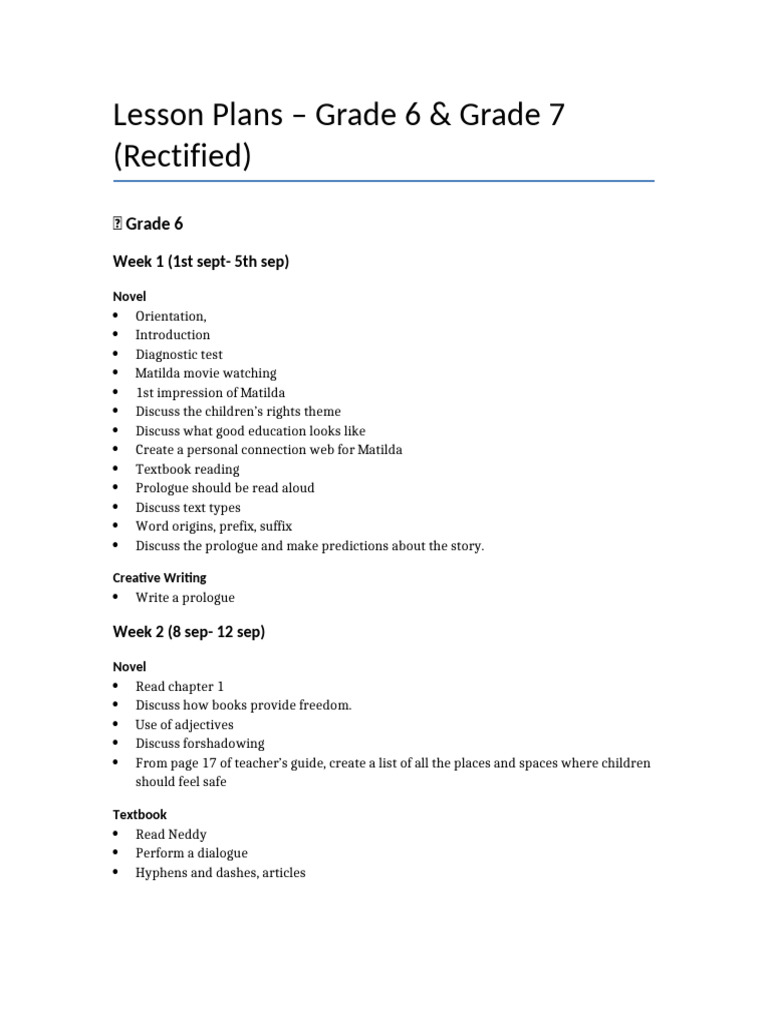 Rectified Organized Lesson Plans Grades6 7 | PDF | Metaphor | Reading Comprehension