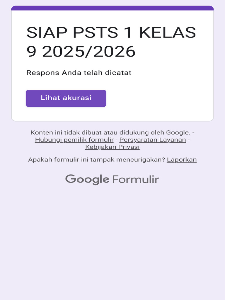 Siap Psts 1 Kelas 9 20252026 | PDF