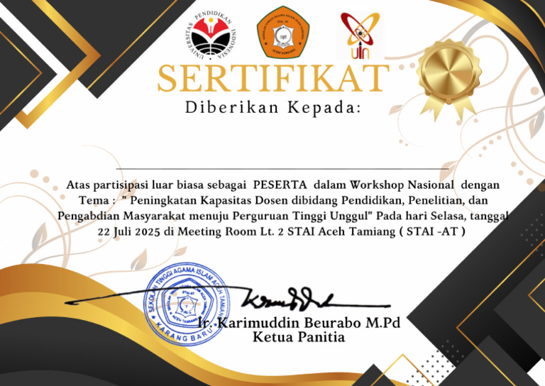 Sertifikat Workshop | PDF