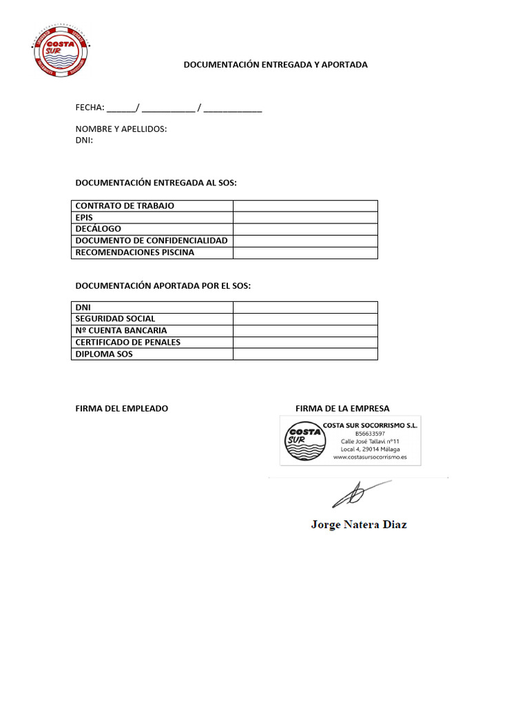 Documentación Entregada | PDF