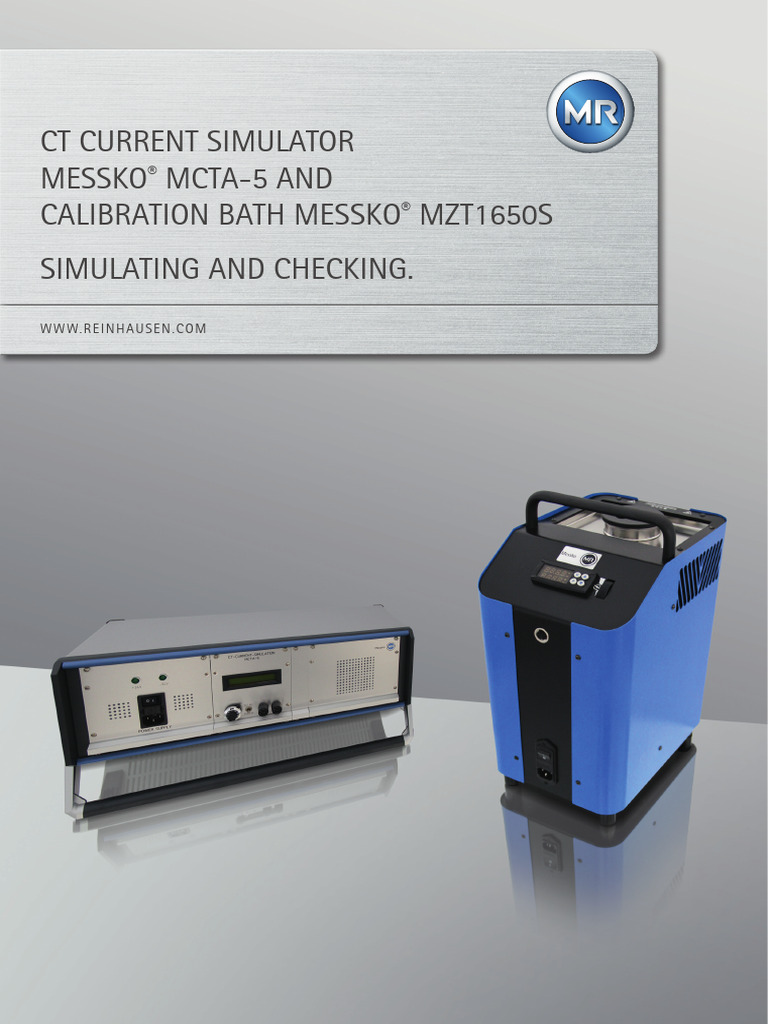MESSKO® MCTA-5 and Calibration Bath MESSKO® MZT1650S Flyer IN2867616 02 ...