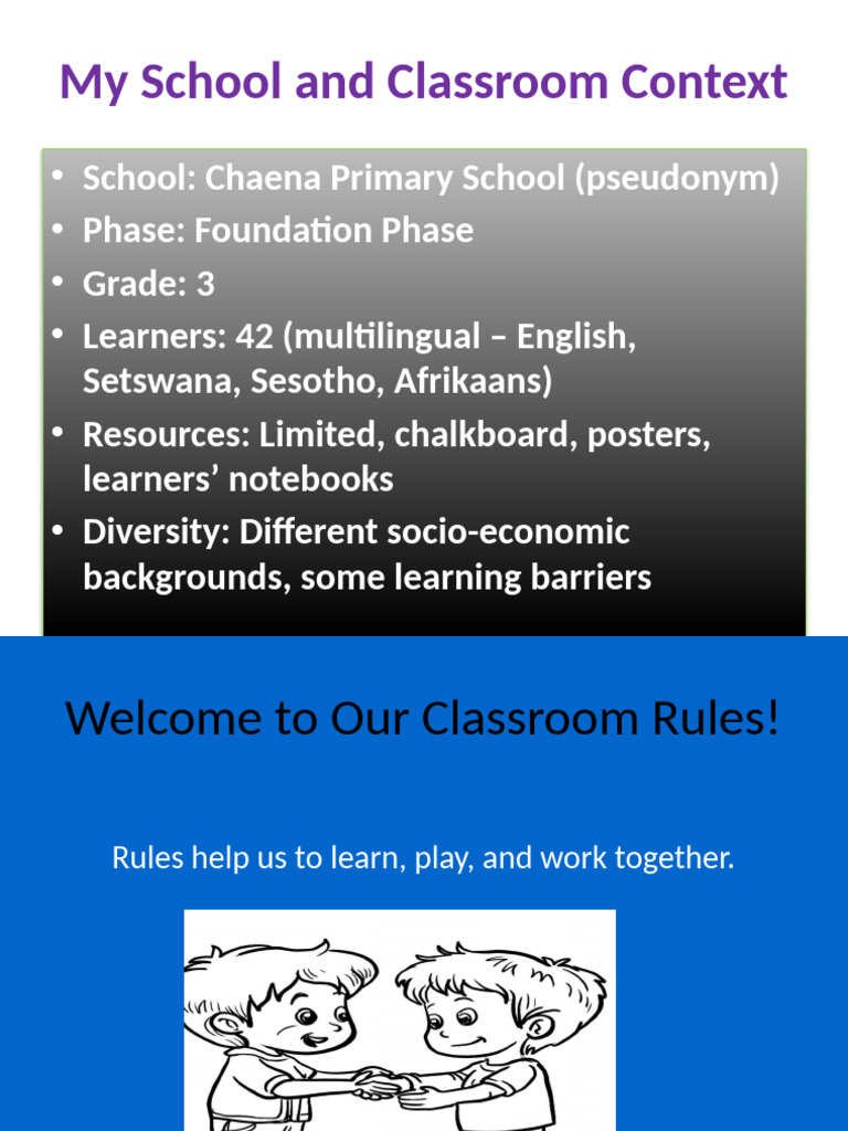 Classroom Rules Presentation Colorful | PDF