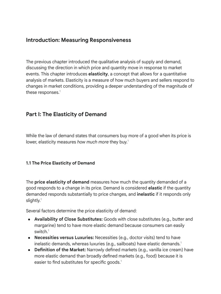 Chapter 5 Elasticity and Its Application | PDF | Elasticity (Economics ...