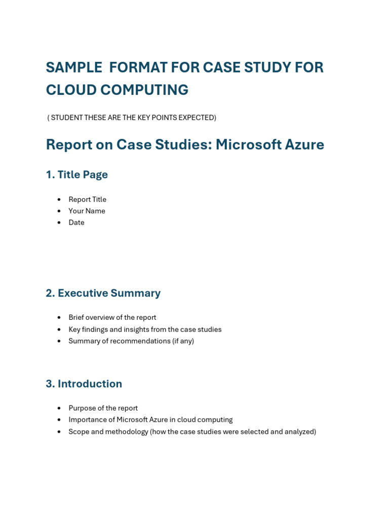 Report On Case Studies Microsoft Azure | PDF