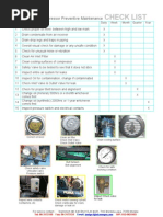 Air Compressor Preventive Maintenance Checklist | PDF | Energy ...