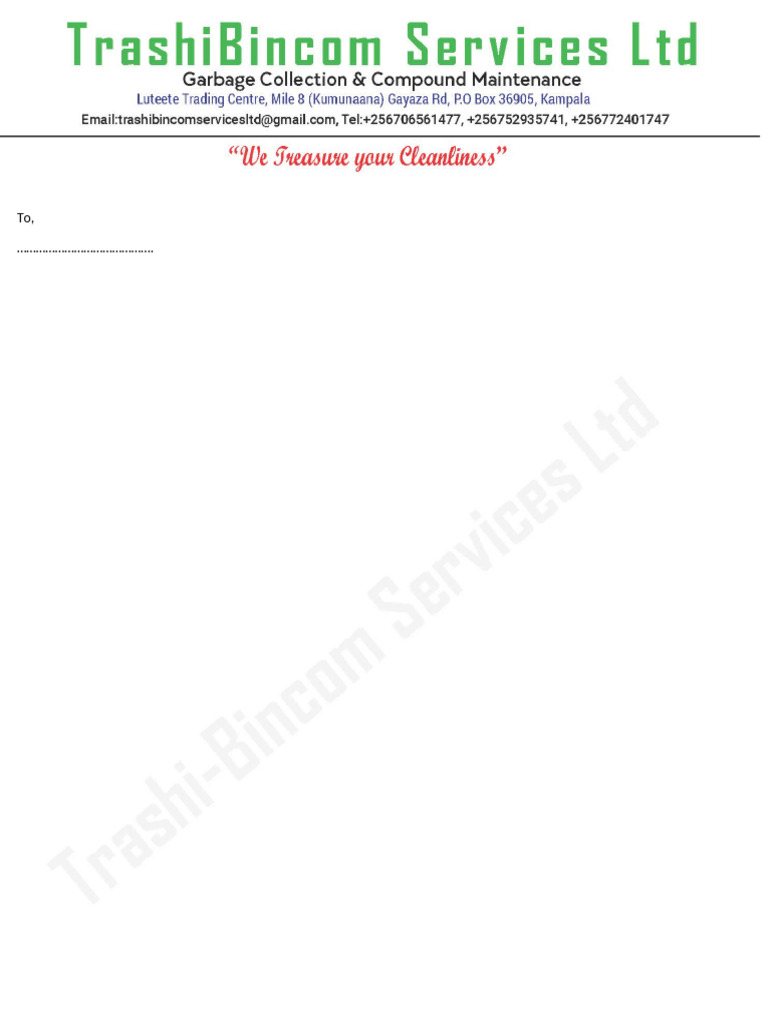 Trash Letterhead | PDF