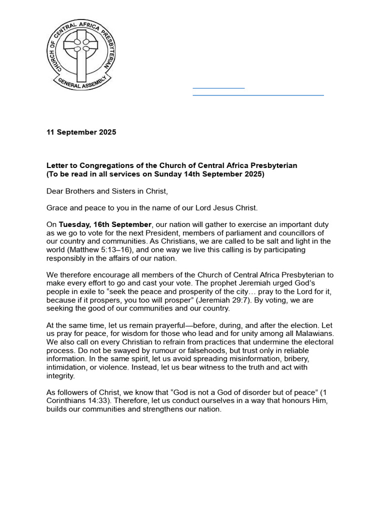 Ccap Election Letter Pdf