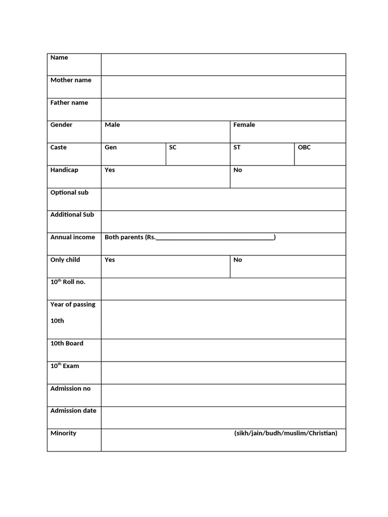 Form Xi Reg | PDF
