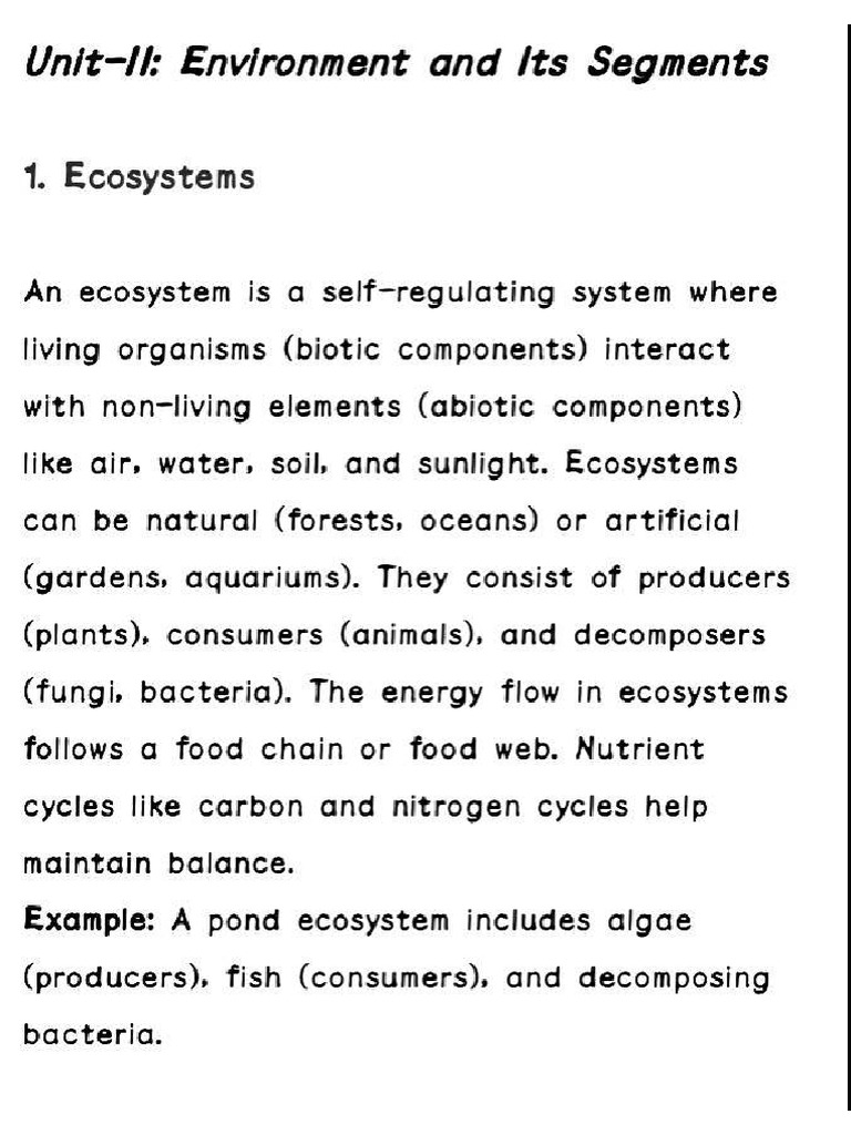 Environment and Its Segments | PDF