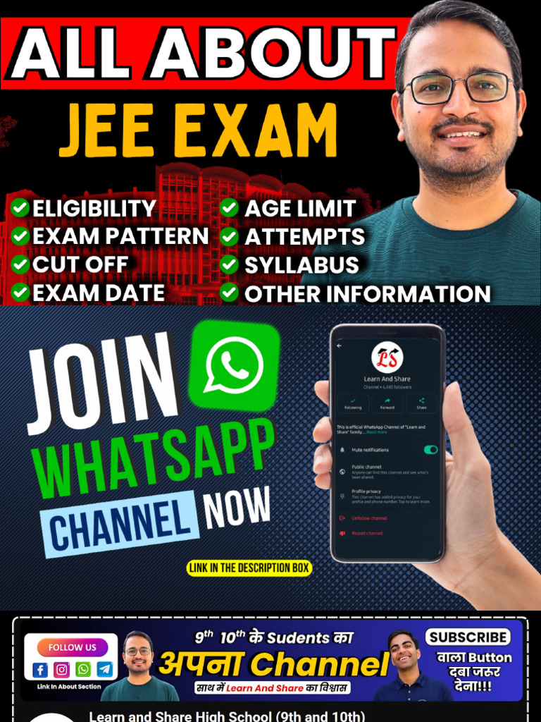 JEE Information | PDF | Standardized Tests | Career And Technical Education