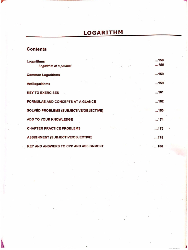 10-Logarithm, Package | PDF