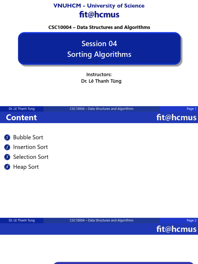 Sorting Algorithms Overview and Analysis | PDF | Theoretical Computer ...
