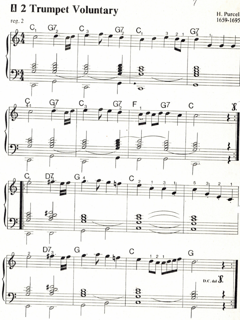 Simple Trumpet Voluntary (Purcell) | PDF