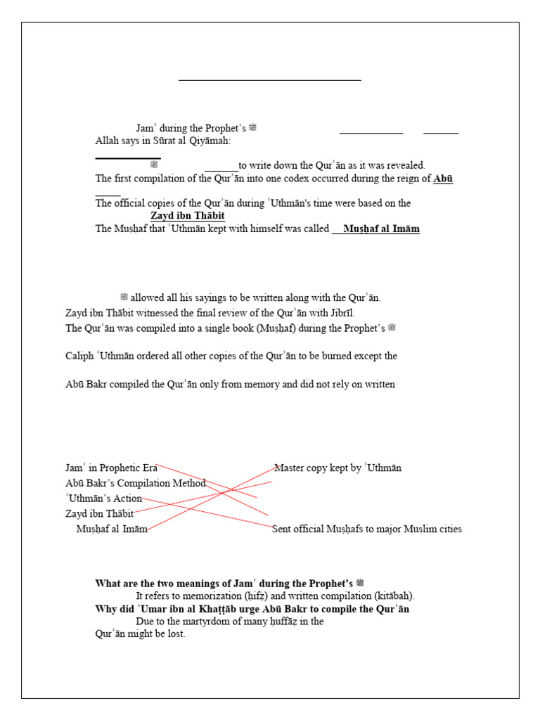 Stages of Quran Compilation Explained | PDF | Quran | Islam