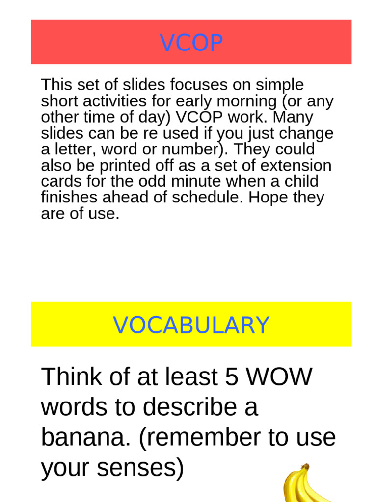 5 Minute Literacy Lesson Starters | PDF | Adjective | Verb